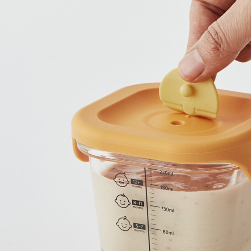 LocknLock 260ml 3P Set Little Luv Baby Food Container Storage Steam hole Lid Case LLG519 Lock ...