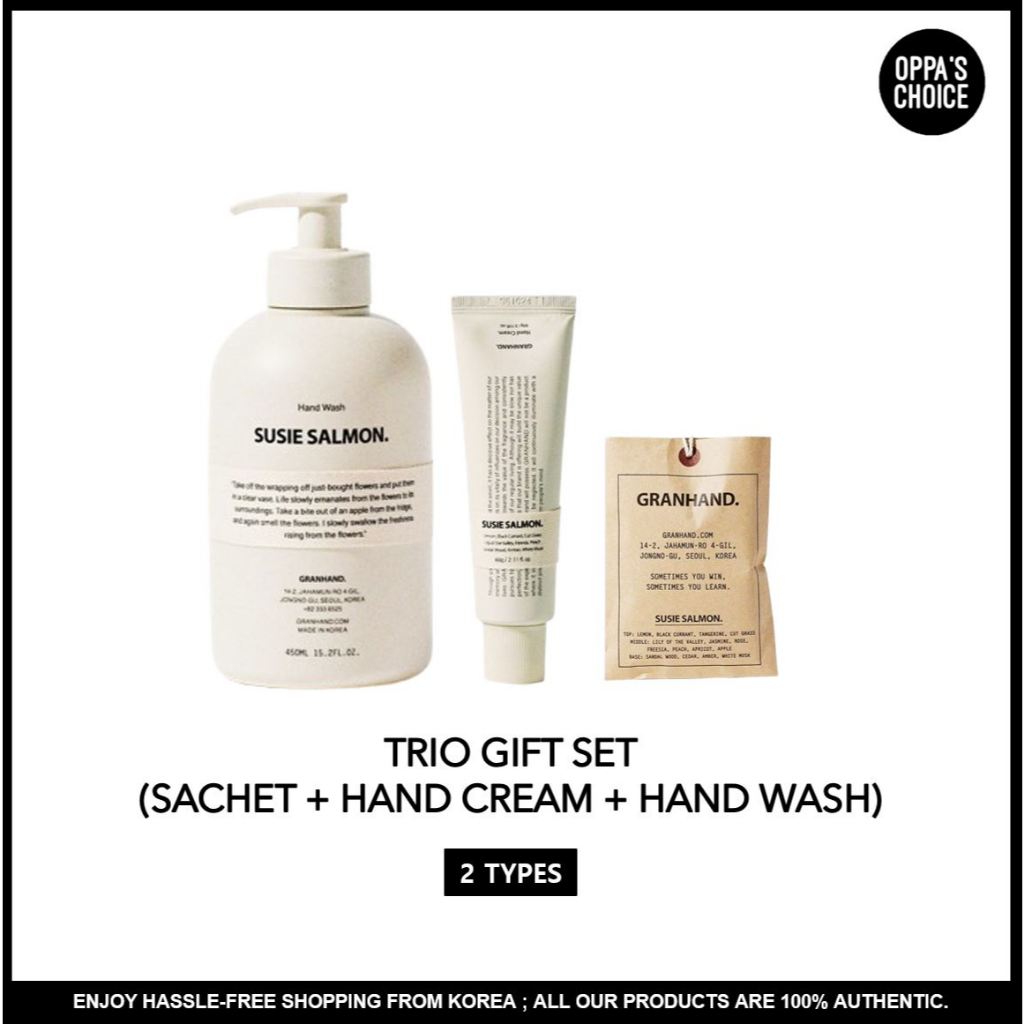[READY TO SHIP] GRANHAND TRIO GIFT SET (SACHET + HAND CREAM + HAND WASH) 2 TYPES | Shopee ...