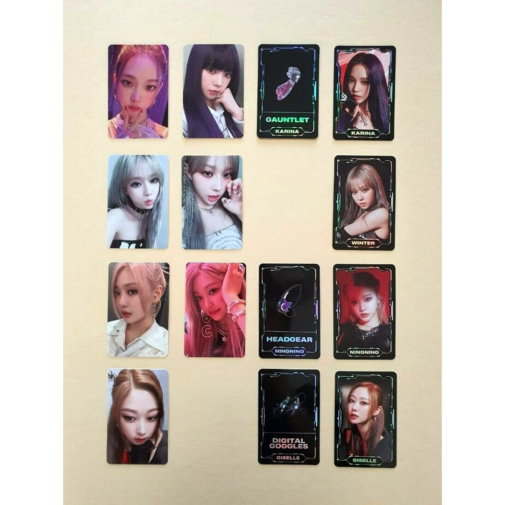 Aespa Girls OFFICIAL MD KARINA WINTER NINGNING GISELLE Trading Card Photocard | Shopee Philippines
