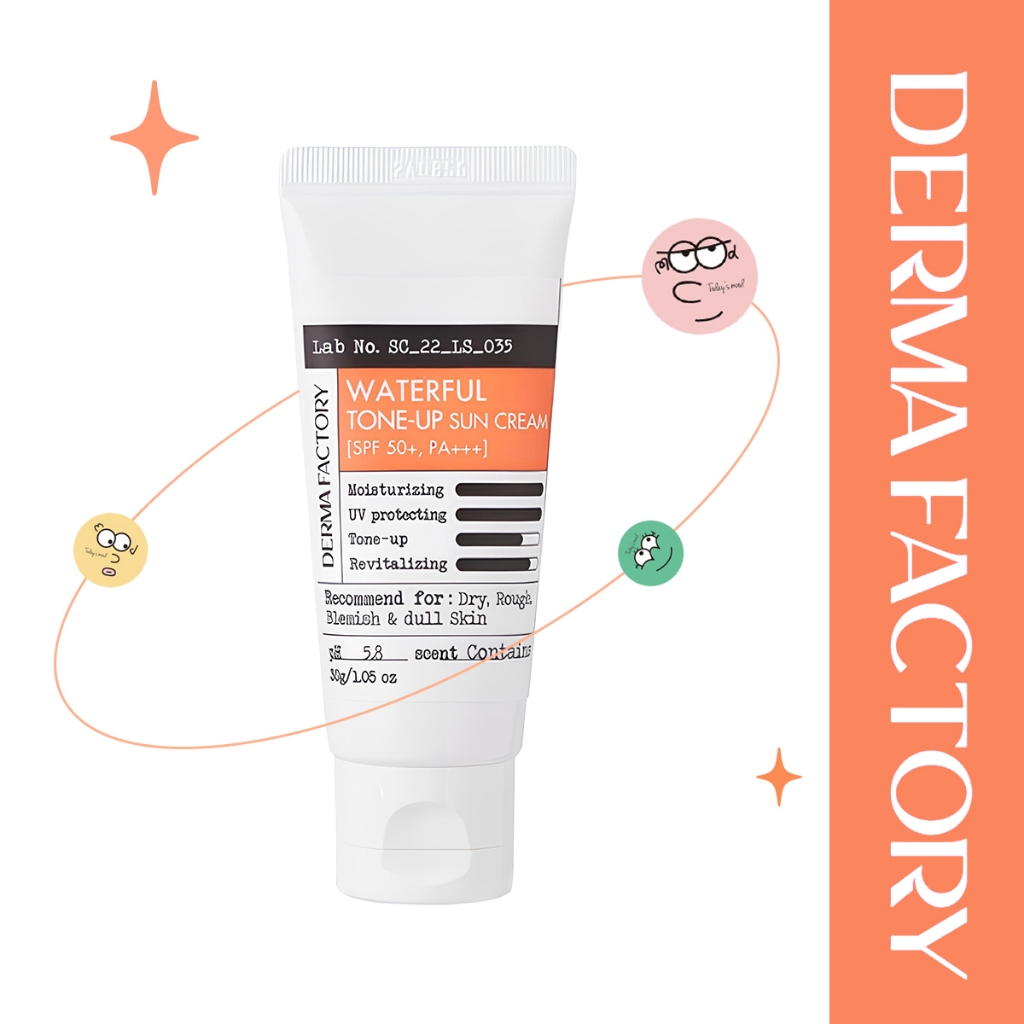 [Derma Factory] (1+1)Waterful Tone-up Sun Cream SPF 50+ PA+++ 30g ...