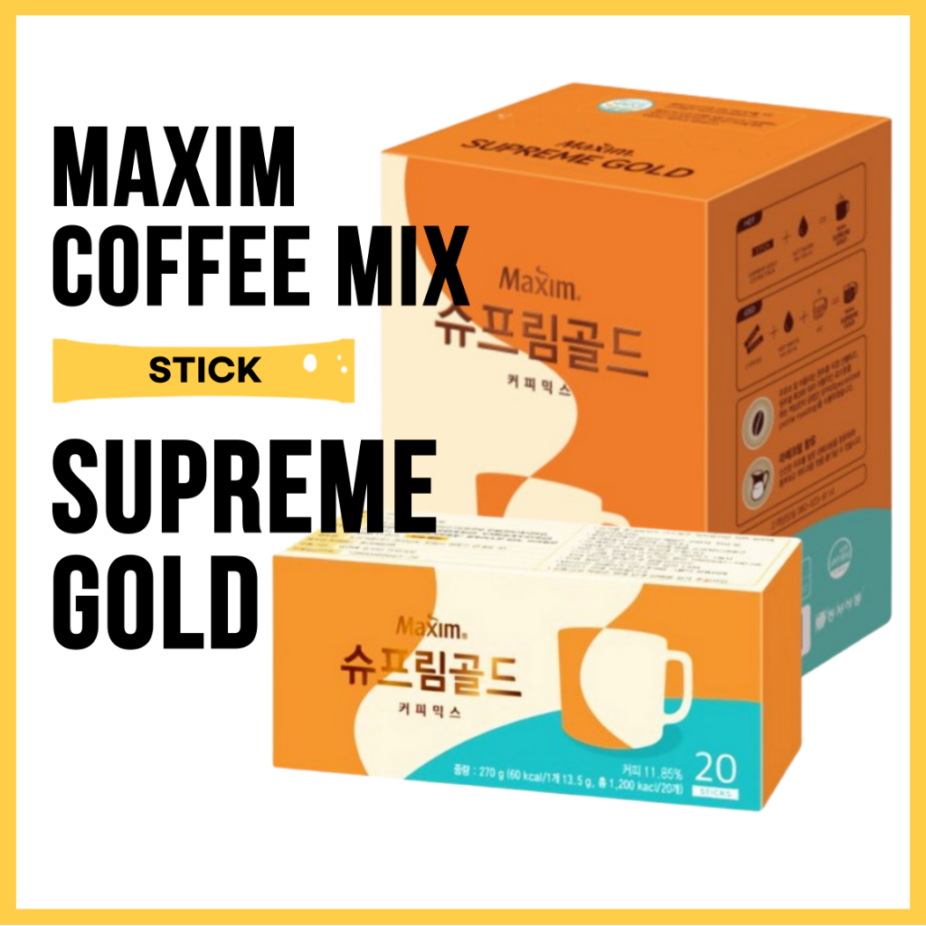 Maxim Coffee Mix Instant Sticks Supreme Gold 20T 50T | Shopee Philippines