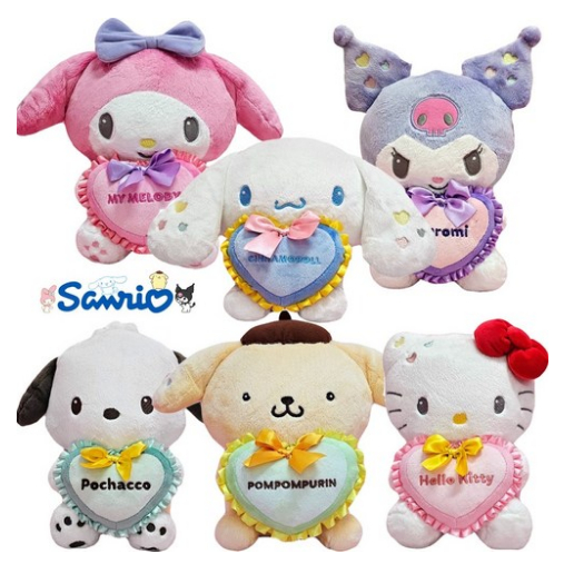 Sanrio Authentic 25cm Cute Hello Kitty Pompompurin Cinnamoroll Kuromi My Melody Pochacco Plush ...