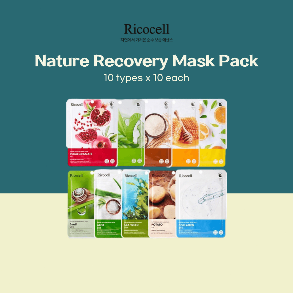 Facial Sheet Mask | Ricocell | Hydration | Prevent collagen loss ...