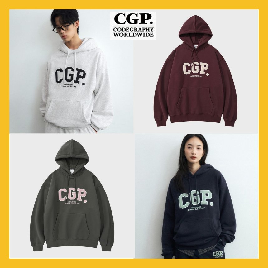 Codegraphy CGP ARCH LOGO HOODIE 4 Colors (Korean Size) Popular Korean ...