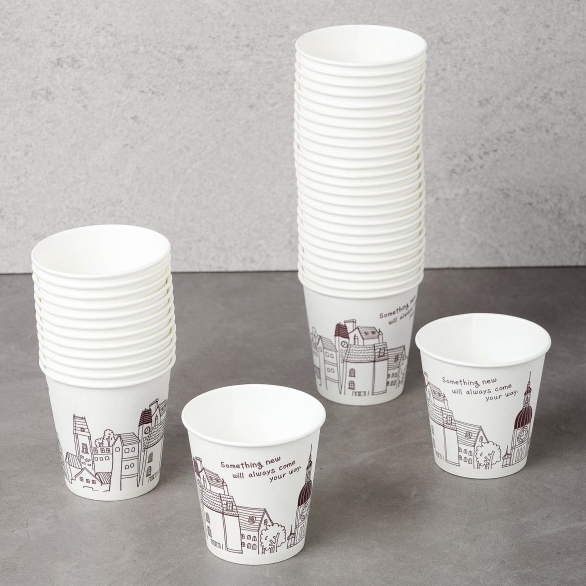 Korean Food Grade Paper Cup 184 ml 80P [made in Korea] | Shopee Philippines