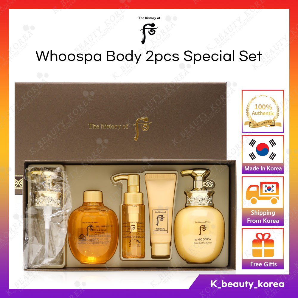 [The history of Whoo] WHOOSPA Body 2pcs Special Set (Oil Shower ...