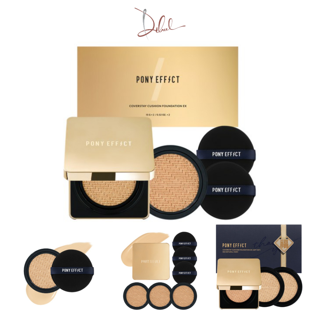 PONY EFFECT Coverstay Cushion Foundation EX 15g + Refill Set | Shopee ...