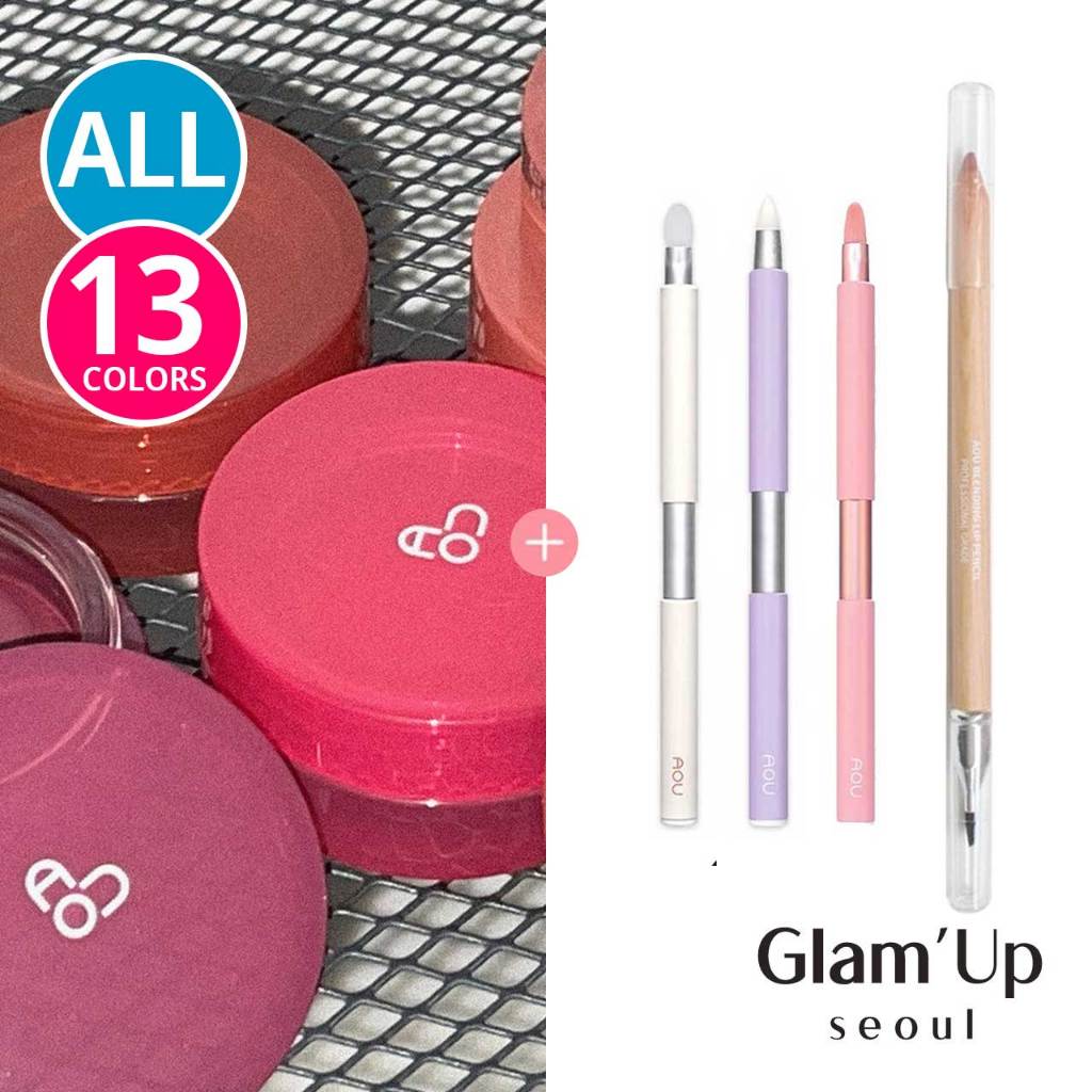 [AOU] Glowy & Matte Floofy Tint Balm - LIp Brush (Shilicone / Pencil ...