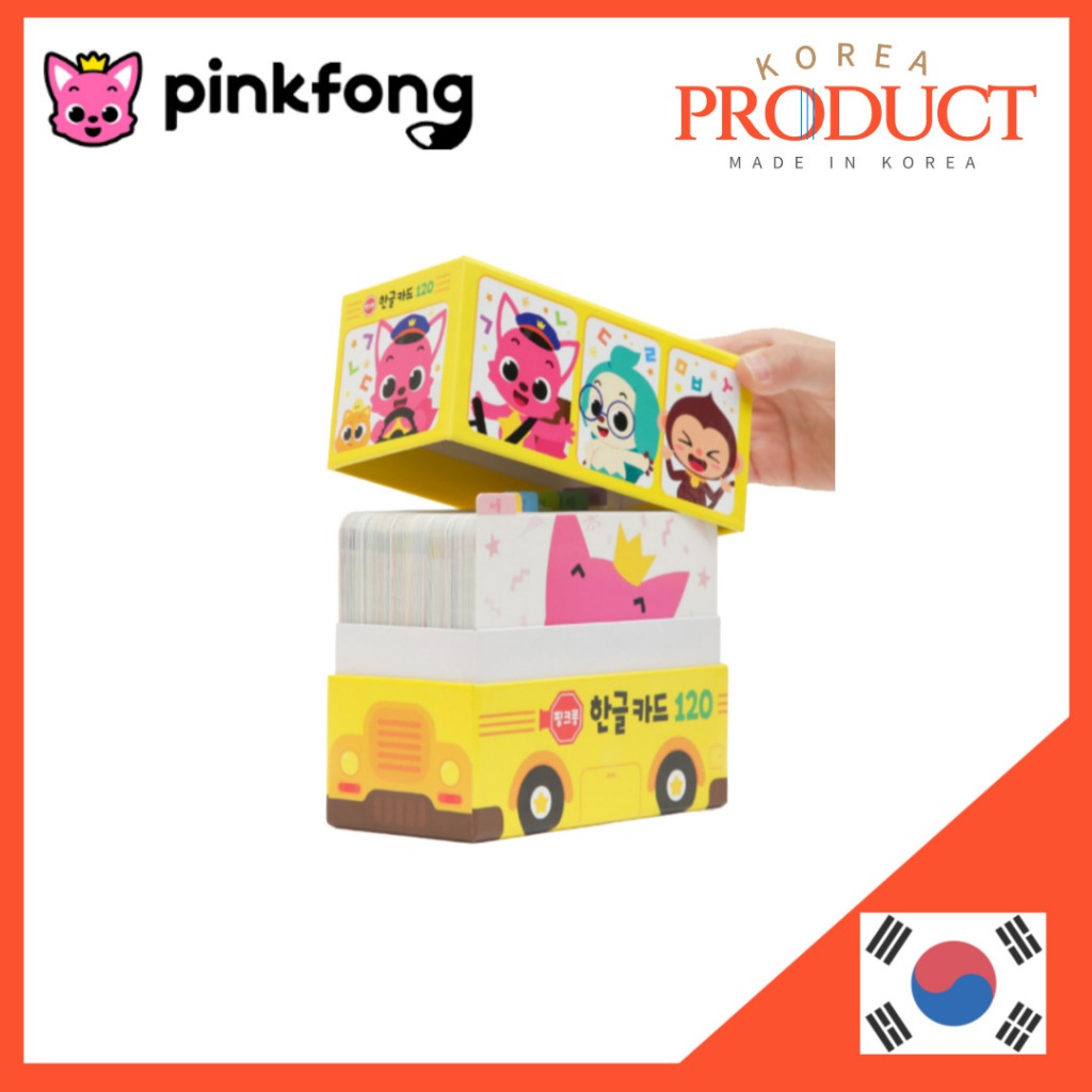 PINKFONG Korean Hangul Flash Vocabulary 120 Cards | Shopee Philippines