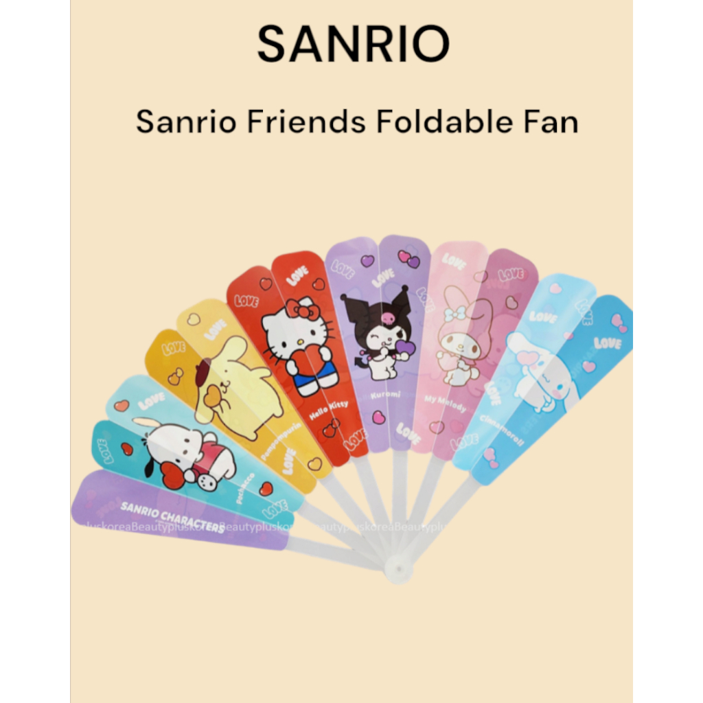 [SANRIO] Sanrio Friends Foldable Fan HAND FANS | Shopee Philippines