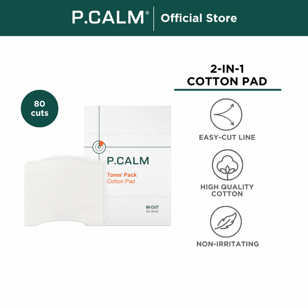 P.CALM Divisible Facial Cotton Pad 80Cuts | Shopee Philippines