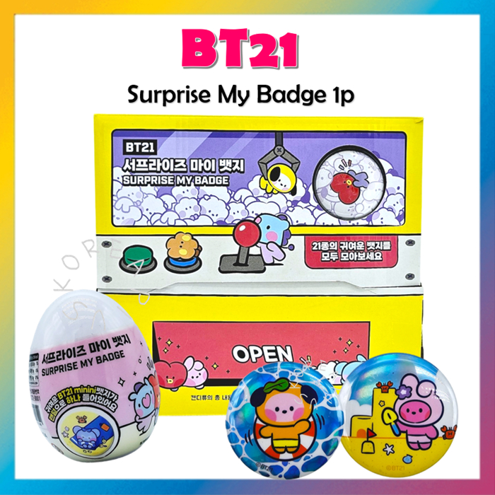[BT21] Surprise My Badge 1p bts goods badge | Shopee Philippines