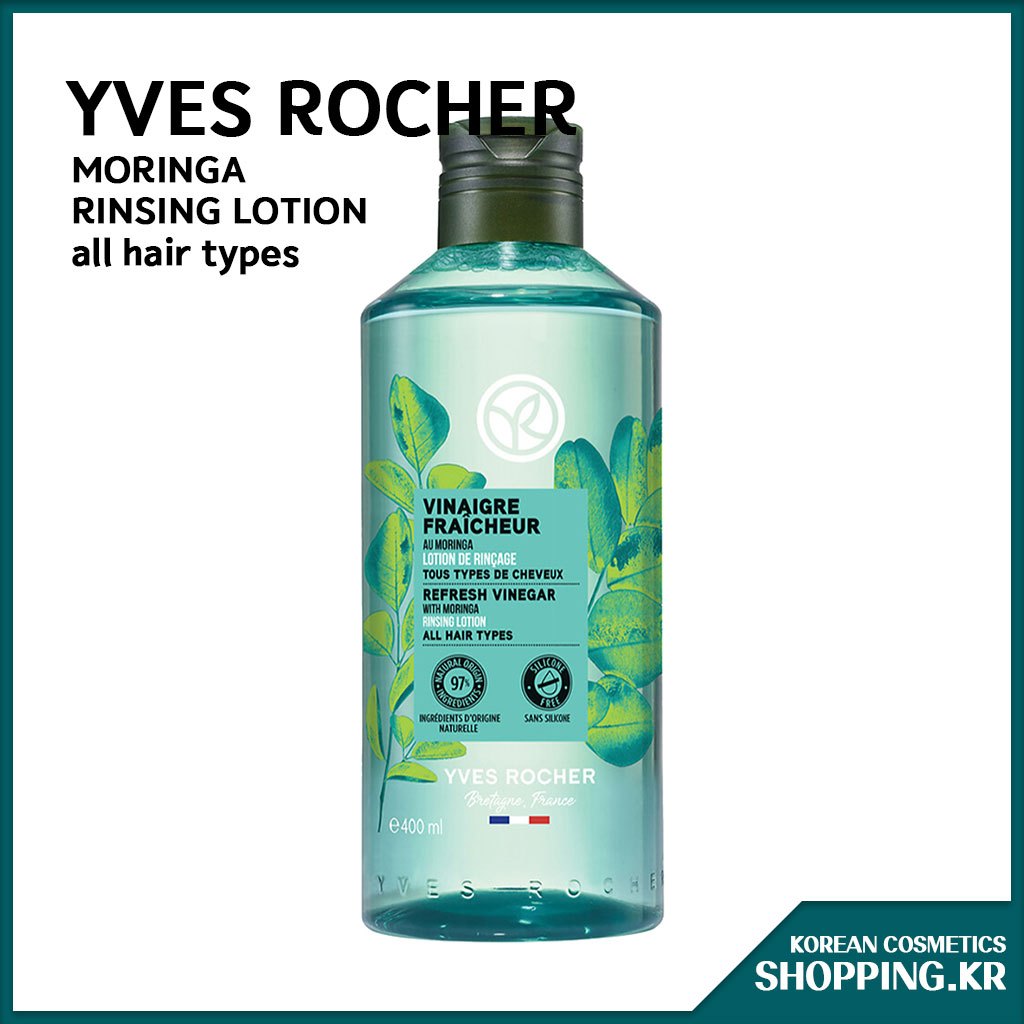 [YVES ROCHER] MORINGA RINSING VINEGAR 400ml hair Rinsing lotion ...