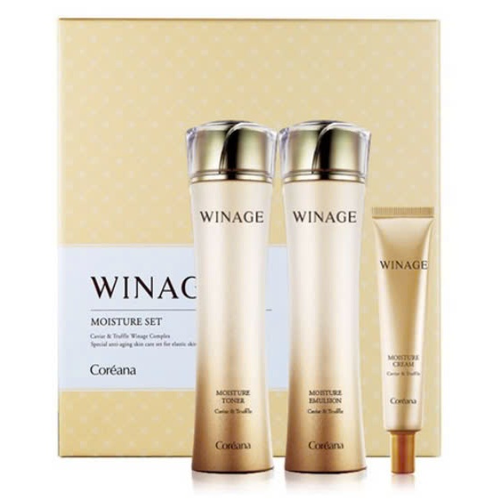 Coreana WINAGE Moisture Set ( Toner 150ml + Emulsion 150ml + Cream 30ml ...