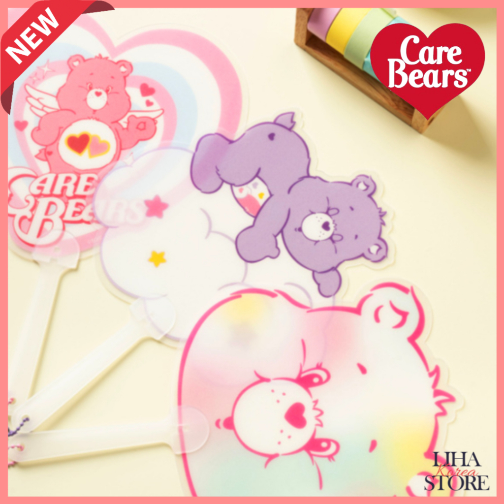 Korea Daiso CareBears Care Bears Hand Fan + Keyring | Shopee Philippines