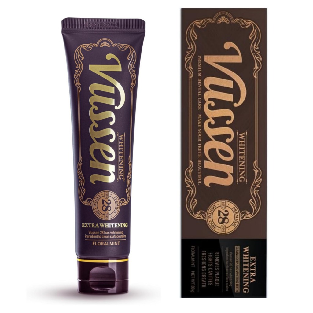 VUSSEN 28 Extra Whitening Care Premium Toothpaste 80g/pack for Yellow ...