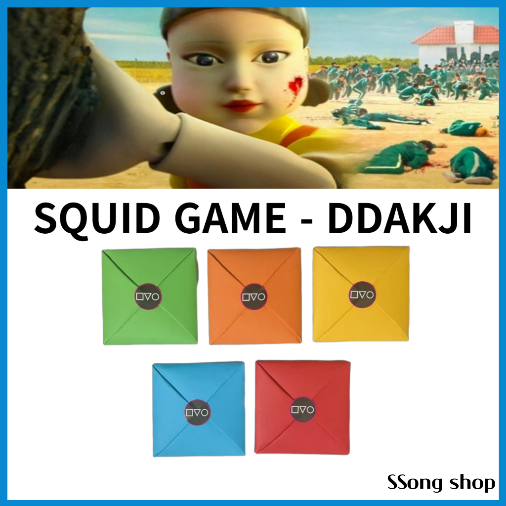 Handmade Squid Game Ddakji (Ttakji) - Free Random Dalgona Gift Included ...
