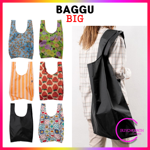 BAGGU Big Eco Bag Reusable Bag / Eco-friendly | Shopee Philippines
