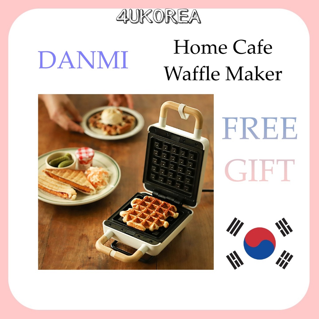 DANMI Waffle Home Cafe Sandwich Maker 1-slot Croffle Machine | Shopee ...