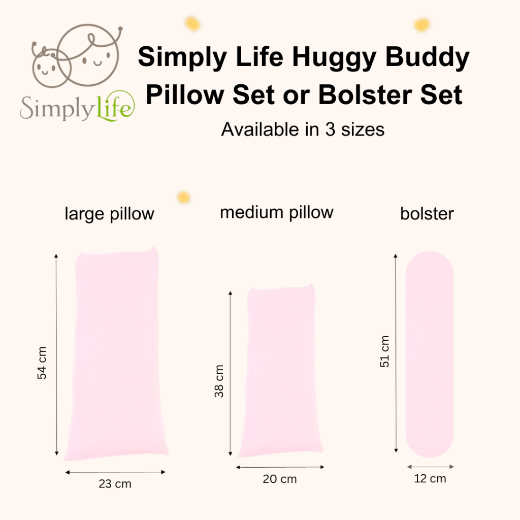 Simply Life - Huggy Buddy Pillow Set or Bolster Set | Shopee Philippines