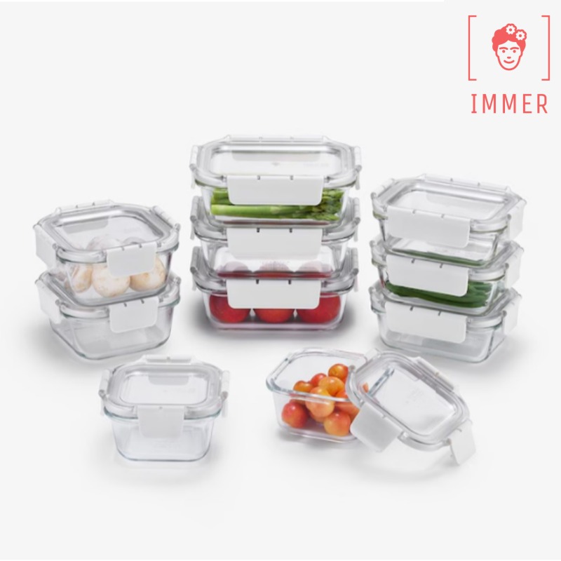 LocknLock Top Class 10p Set Square 300ml 2p / 500ml 2p / Rectangular 380ml 3p / 630ml 3p BPAFree ...