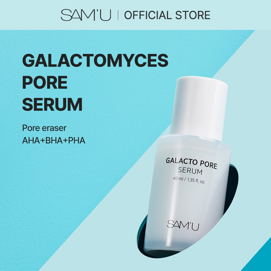 SAM’U Galacto Pore Serum 40ml, Pore Serum, Pore Refining, Pore Tightening, AHA BHA PHA, Pore ...