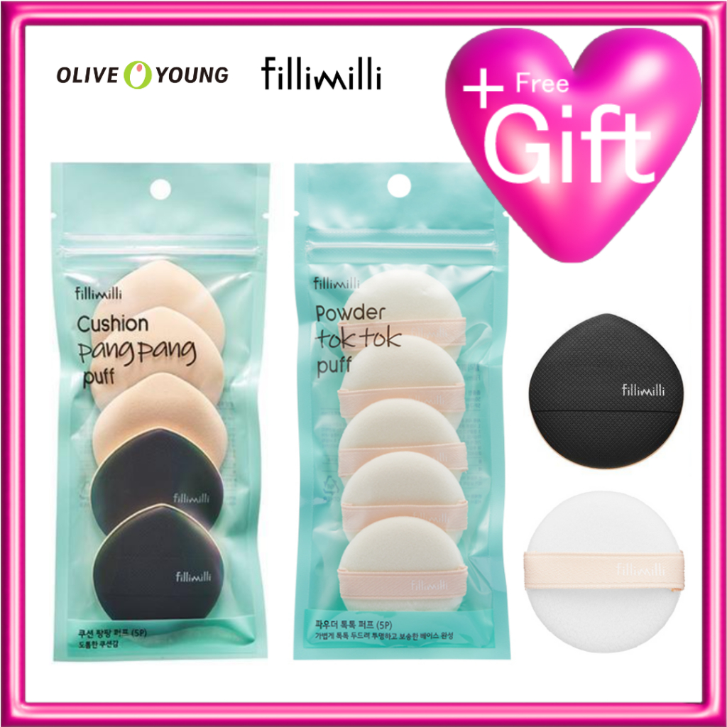 Fillimilli Oliveyoung Cushion Pang Pang Puff Makeup Puff, Powder Puff for Foundation From Korea ...