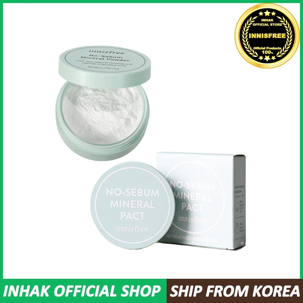 Innisfree No Sebum Mineral Powder 5g / Mineral Pact 8.5g | Shopee ...