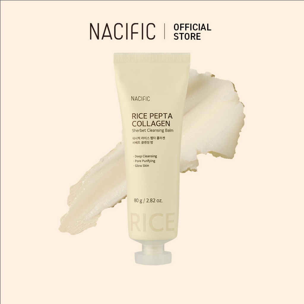 [NACIFIC] RICE PEPTA COLLAGEN Sherbet Cleansing Balm 80g | Shopee ...