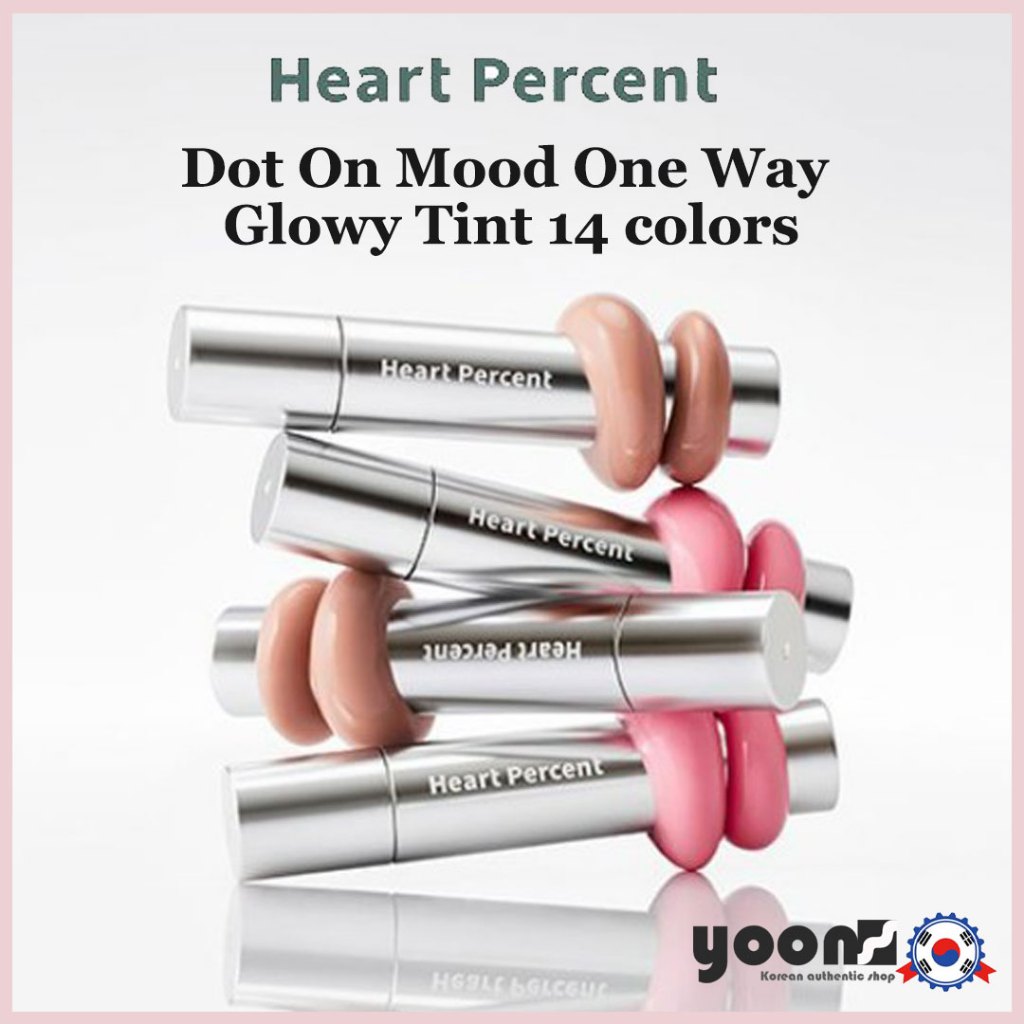 [Heart Percent] Dot On Mood One Way Glowy Tint 14 colors_From Korea ...