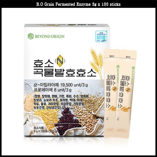 B.O Grain Fermented Enzyme 3g x 100 sticks Amylase Protease for ...