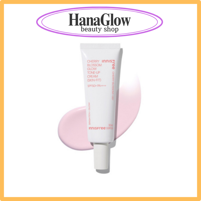Innisfree New Royal Cherry Blossom Glow Skin Fit Tone Up Cream Pink ...