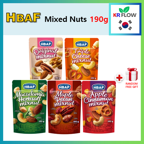 [HBAF] Mixed Nuts Collection (190g) + RANDOM FREE GIFT / Original Mixnut / Triple Cheese Mixnut ...