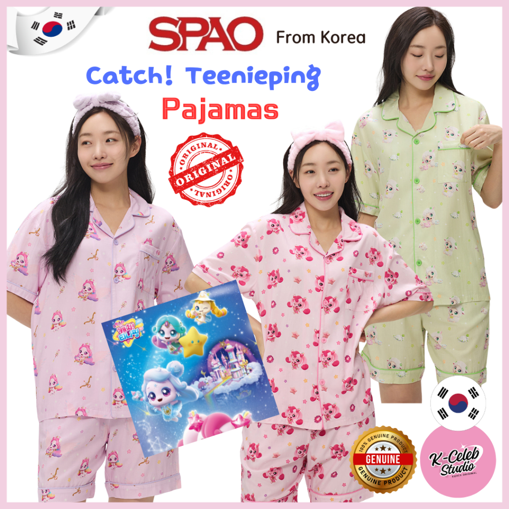 SPAO Catch Teenieping Pajamas Set 3Colors From Korea | Shopee Philippines