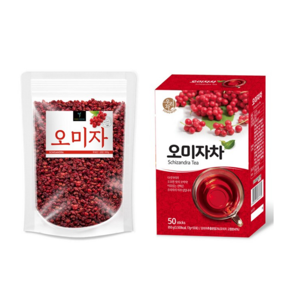 Songwon Schizandra Omija Tea 50T x 17G (850g) / Pureyoung Dried omija ...