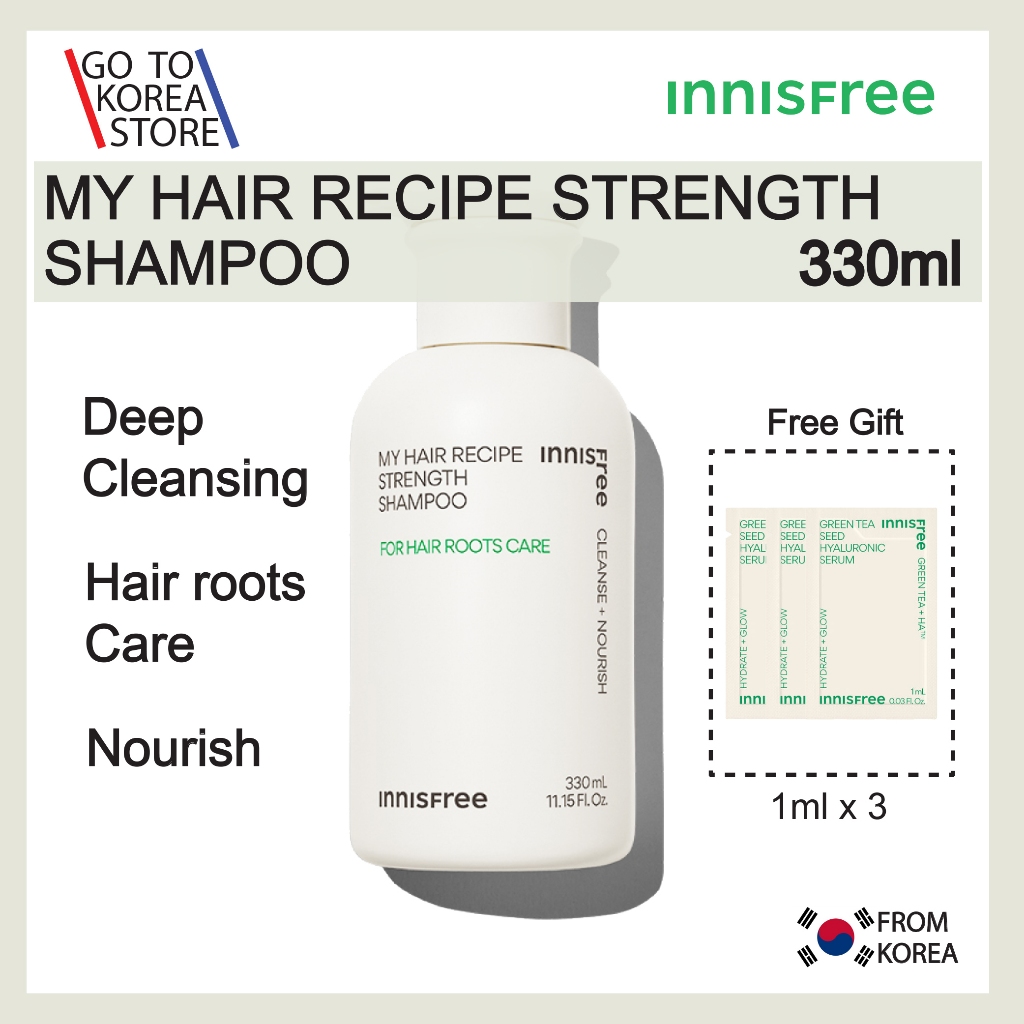 [INNISFREE] MY HAIR RECIPE STRENGTH SHAMPOO 330ml | Shopee Philippines