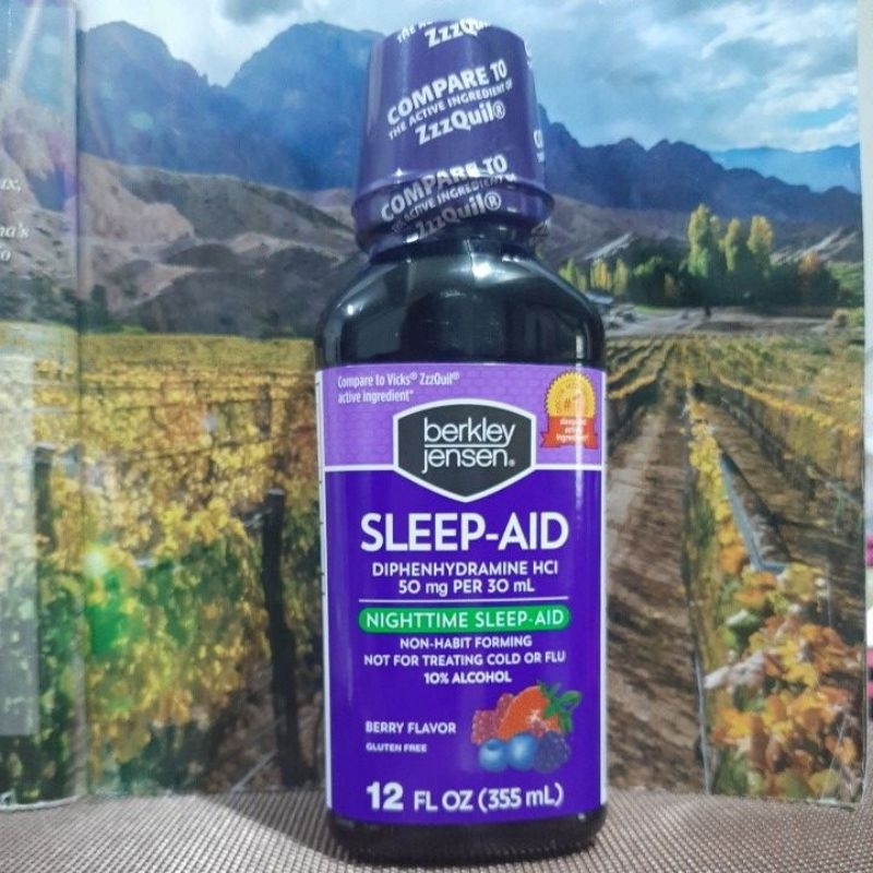 Sleep-Aid 355ml Nighttime Sleep Aid Berry Flavor Gluten-Free | Shopee ...
