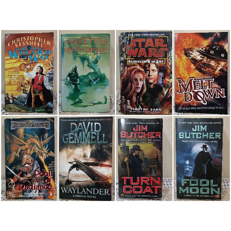 Fantasy/SciFi Books: David Eddings/Forgotten Realms/Dragonlance/Jim Butcher (MMPB/PB) | Shopee ...