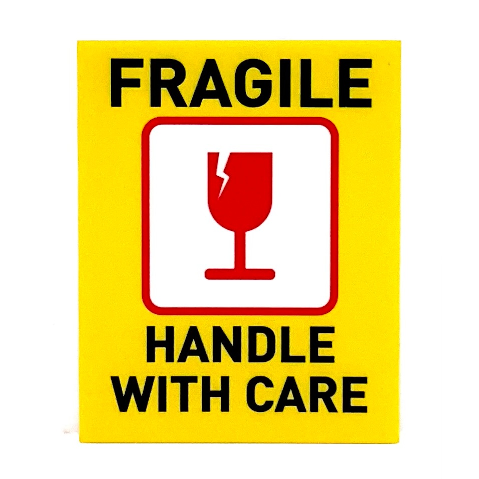 FRAGILE HANDLE WITH CARE SIGN/SIGNAGE | WARNING SIGN, NOTICE SIGN ...
