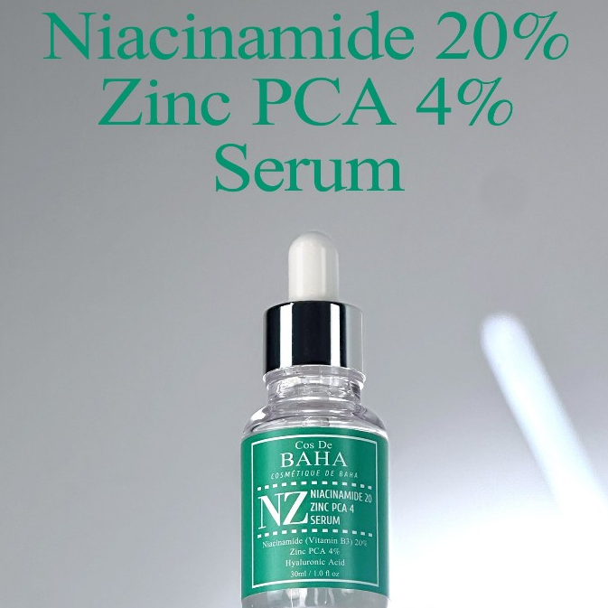 Cos De BAHA - Niacinamide 20% + Zinc 4% Serum for Face - Pore Reducer + Uneven Skin Tone ...