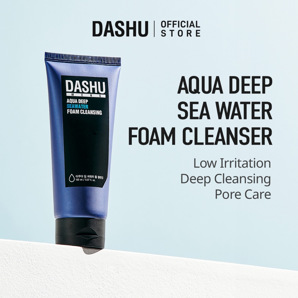 [DASHU] Mens Aqua Deep Seawater Foam Cleanser 150ml (Deep Cleansing ...