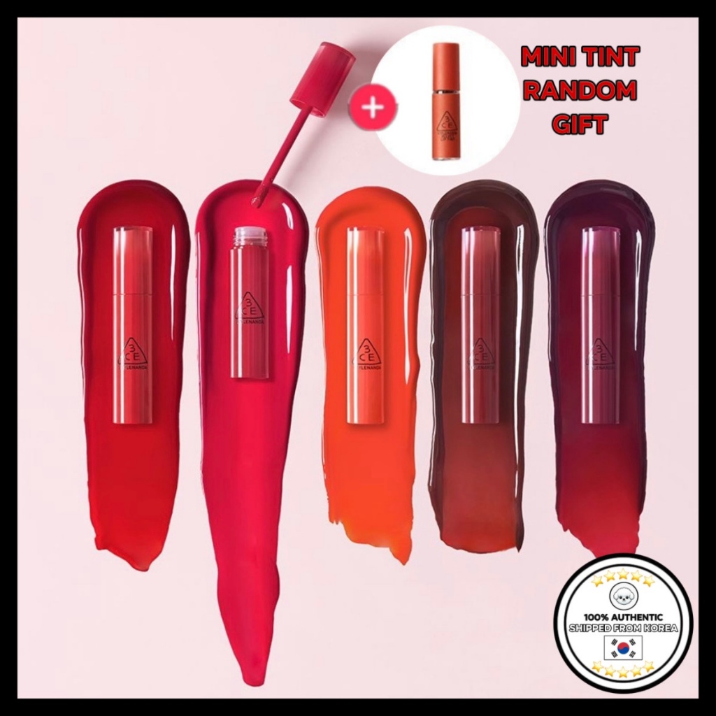 317_[3CE] Lazy Pop Lip Stain – Free Mini Tint (Random) with 2+ Items ...