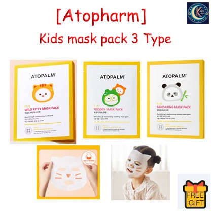 ATOPALM Kids Mask Pack 3 types (5 sheets, 15 g each) | Shopee Philippines