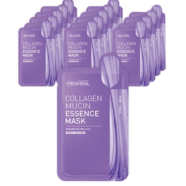 MEDIHEAL Collagen Mucine Essence Mask Pack 20ml, 1 piece, 15 pieces ...