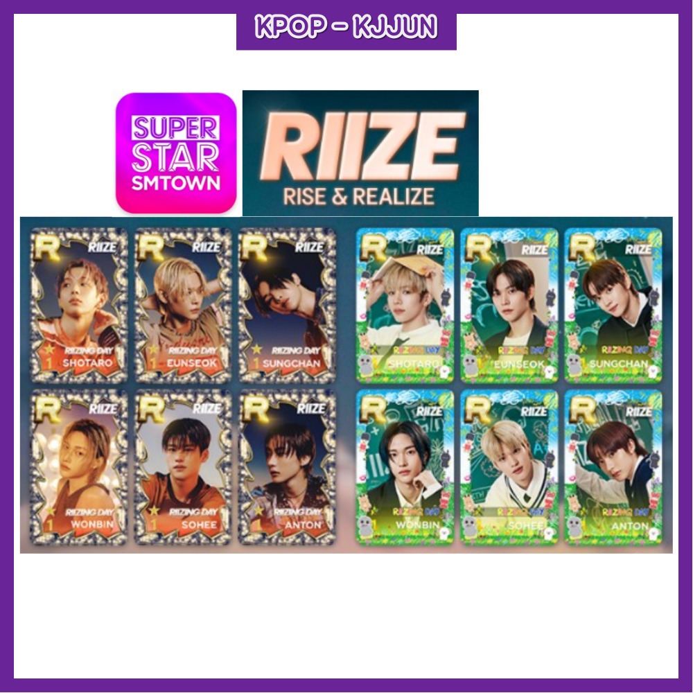2024 RIIZE FAN - CON 'RIIZING DAY' in SEOUL SUPERSTAR PHOTOCARD SET ...