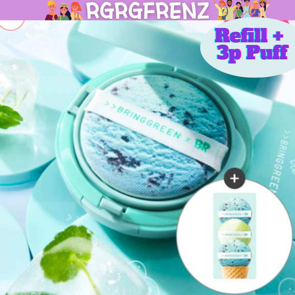 BRINGGREEN Tea Tree Cica Mint Sun Cushion +baskin robbins (refill+3p ...