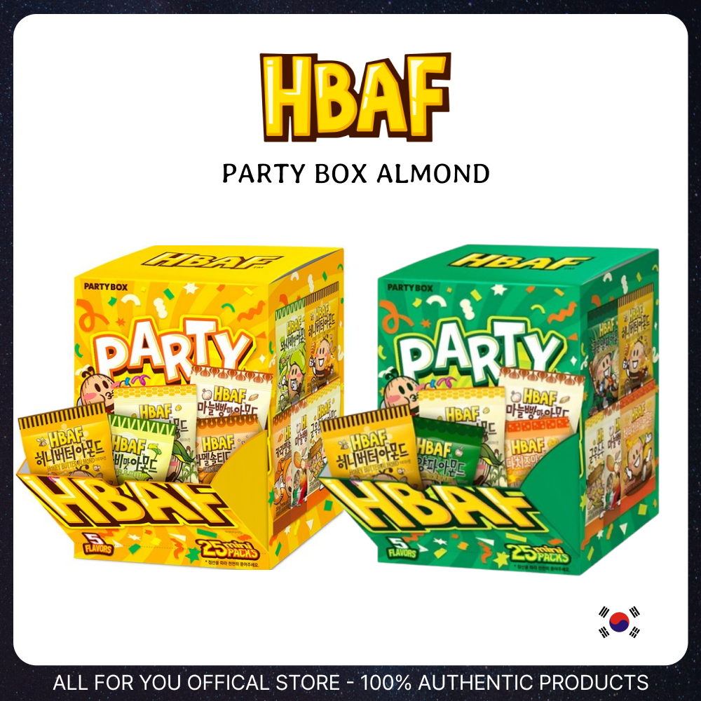 [HBAF] Party Box Mini Almond Set 5 Packs, (5 Flavors, 20g) | Shopee Philippines