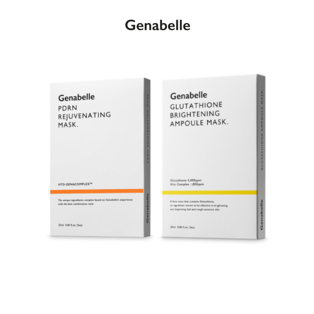 GENABELLE Ampoule Mask Sheet(PDRN Rejuvenating/Glutathione/Ceramidesome ...