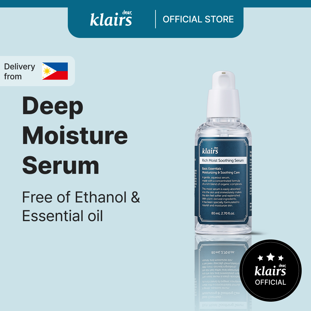 [Klairs] Rich Moist Soothing Serum 80ml , Oily Skin / Dehydrated skin / Heated Skin | Shopee ...