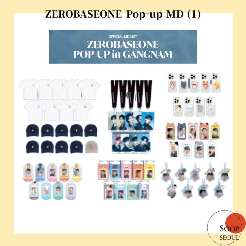 ZEROBASEONE Pop-up MD / t-shirt photocard smart tok ballcap linefriends offline | Shopee Philippines